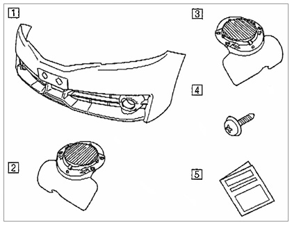 IMPEX JAPAN — Аэробампер для Toyota WISH ZGE25G-HPXNP (Апр. 2010 – Апр ...